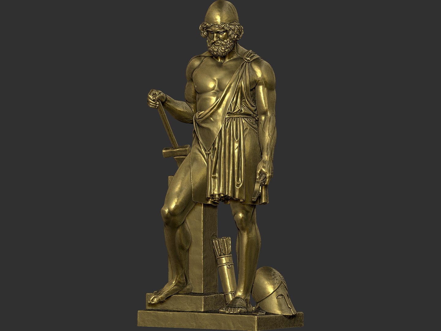 Vulcanus Hefajstos Ancient Statue 3D Model - TurboSquid 2243317
