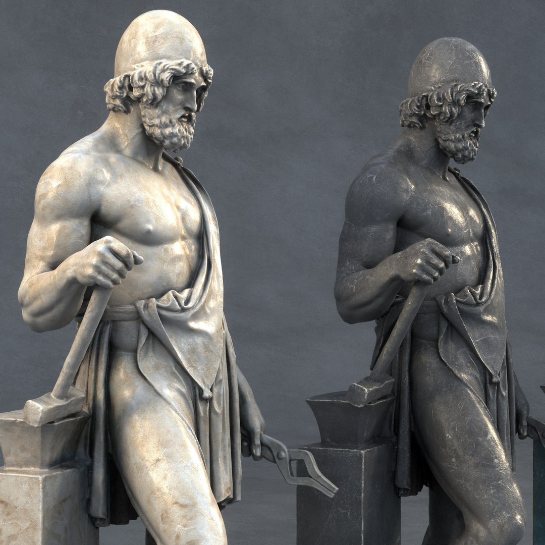 Vulcanus Hefajstos Ancient Statue 3D Model - TurboSquid 2243317