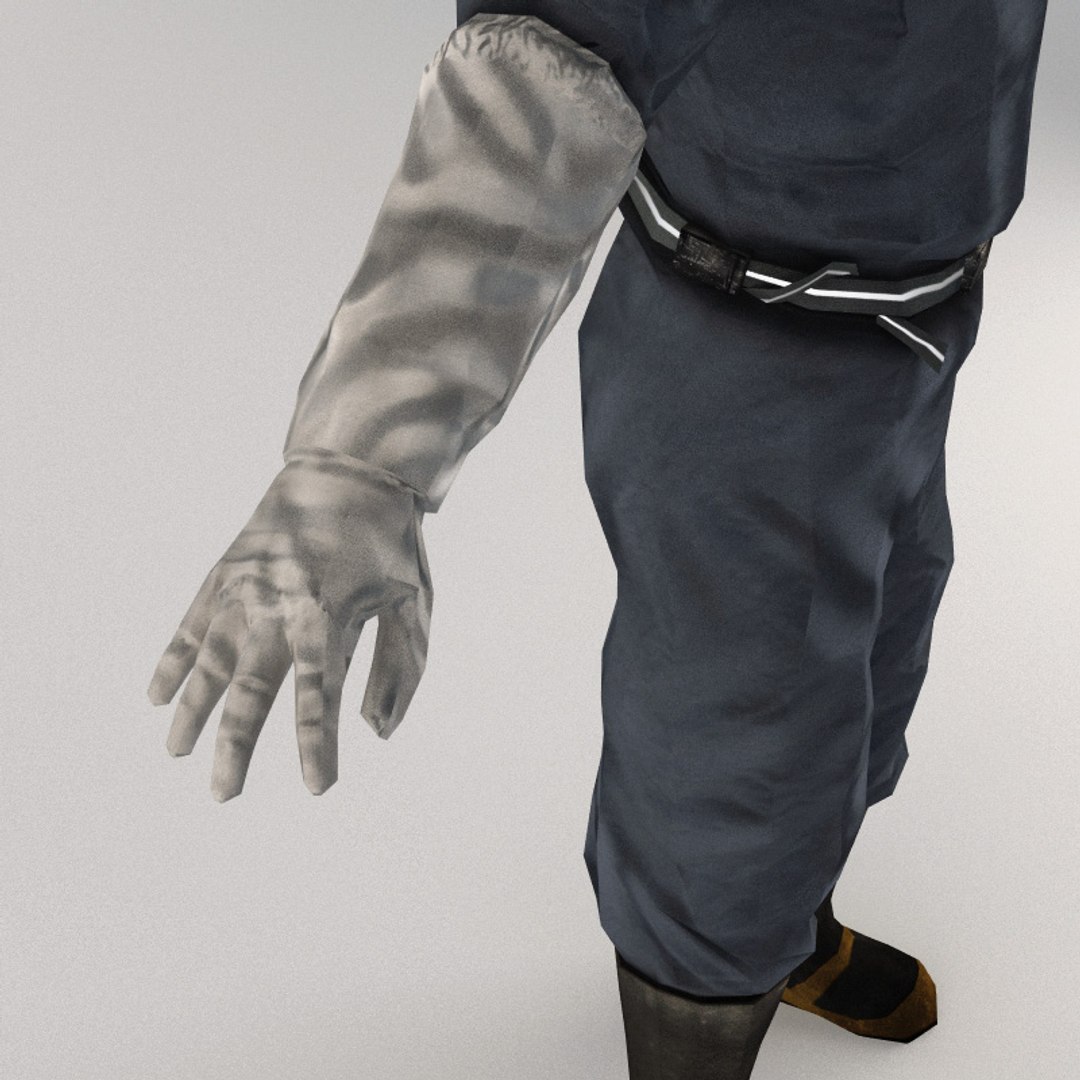 Fireman V2 T-pose 3ds