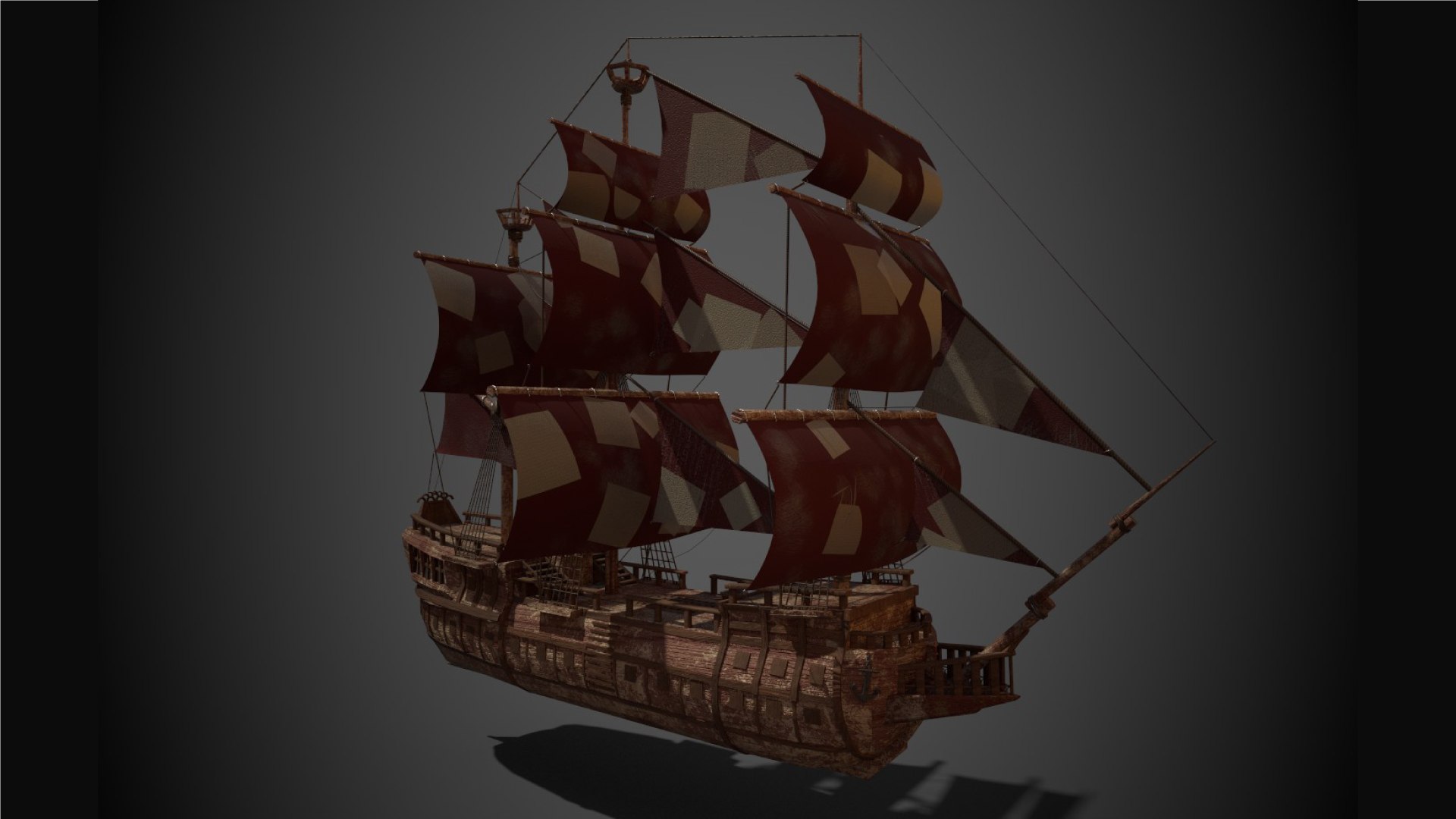 Pirate Ship 3D Model - TurboSquid 1822272