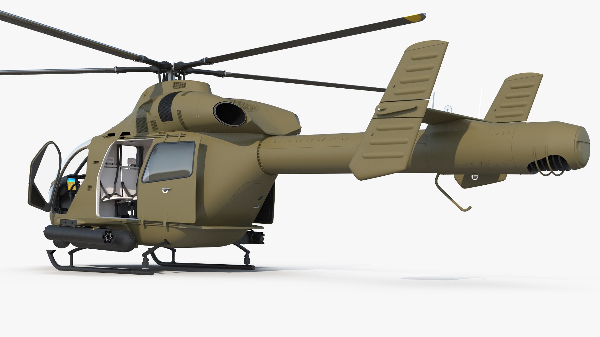 Attack Helicopter Rigged For Cinema 4D Model - TurboSquid 2048582