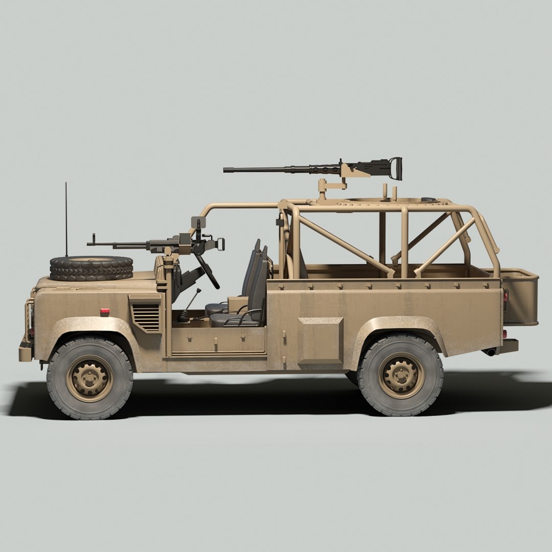 british land rover defender 3d model