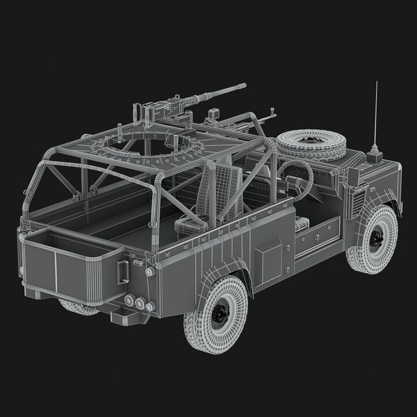 british land rover defender 3d model