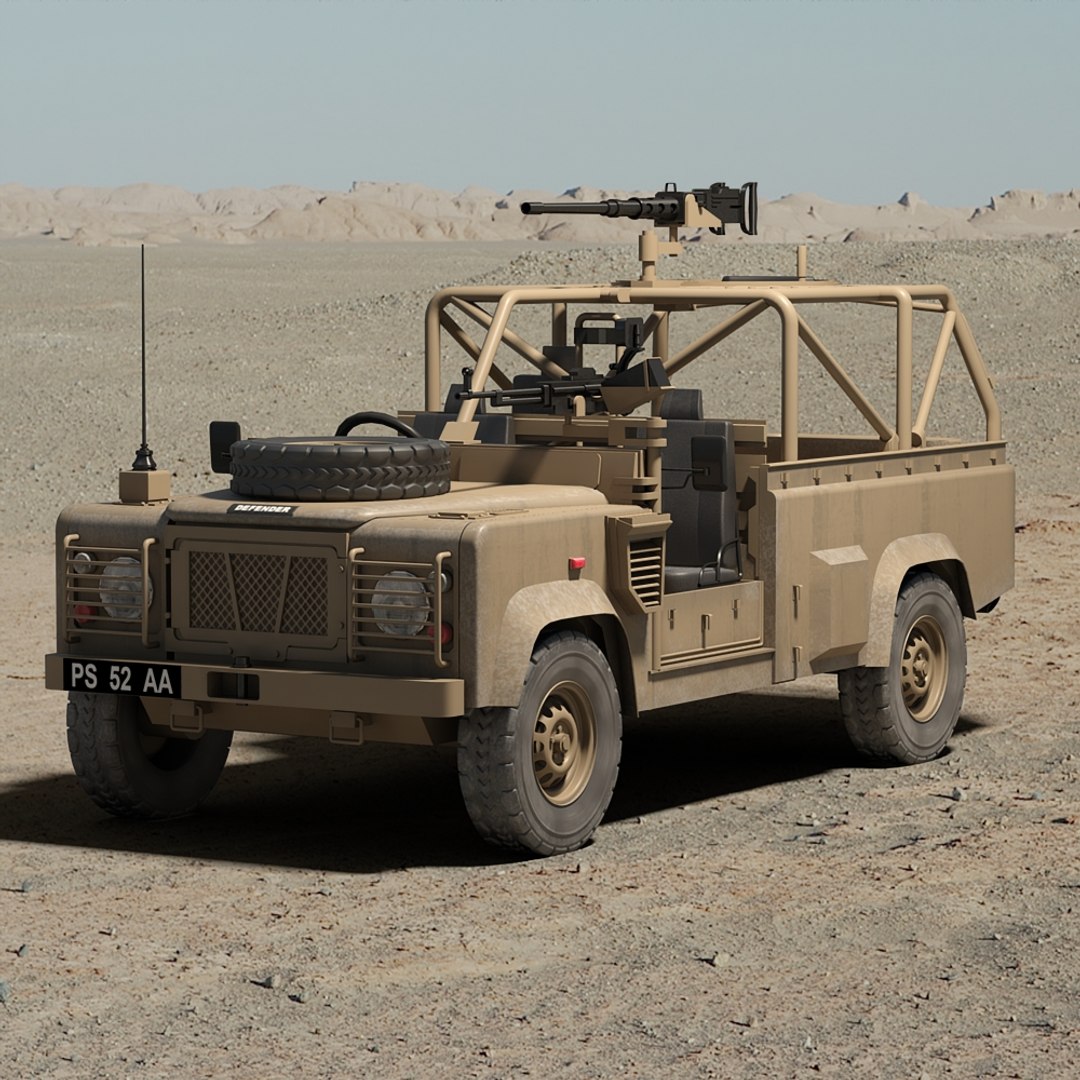 british land rover defender 3d model