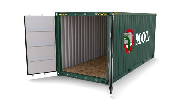 3D 20ft shipping container model - TurboSquid 1325205
