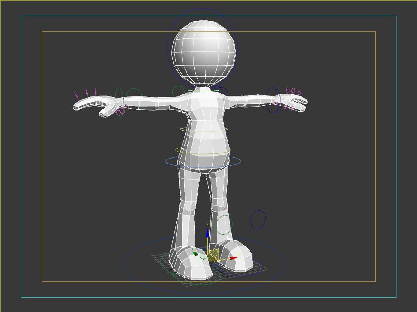 3d Model Character Rigged