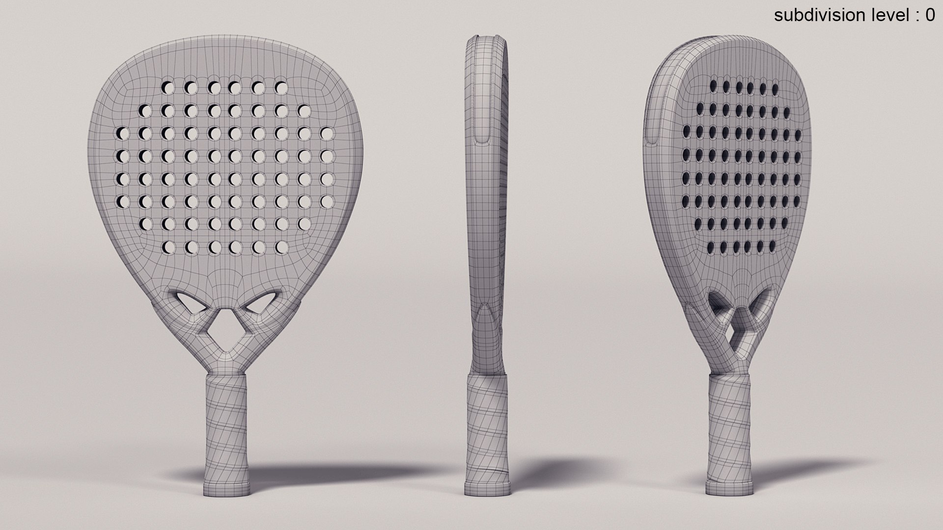 Padel Racket HQ 3D Model - TurboSquid 2251106