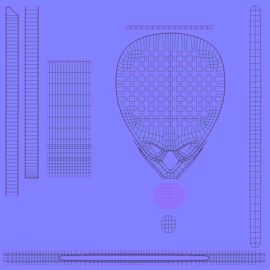 Padel Racket HQ 3D Model - TurboSquid 2251106