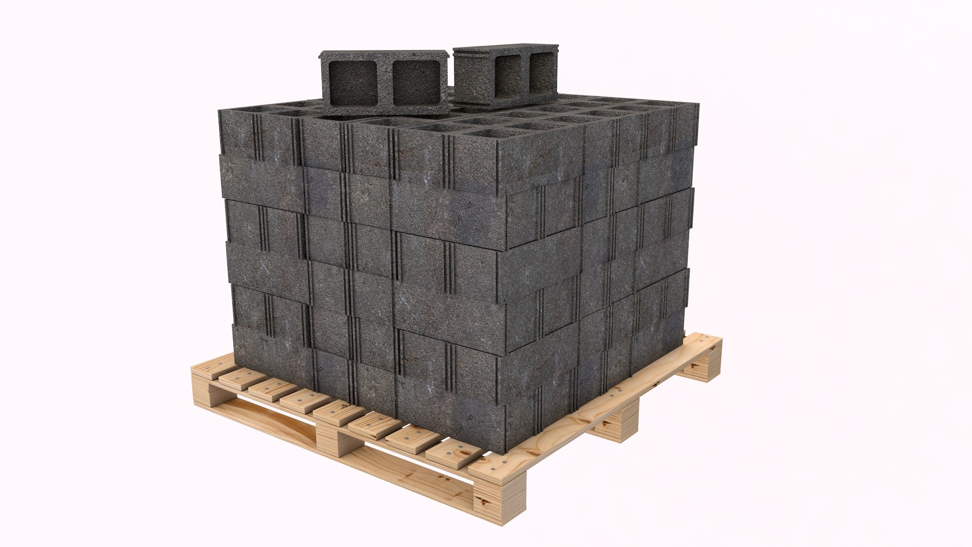 3D Pallet with Blocks - TurboSquid 1760449