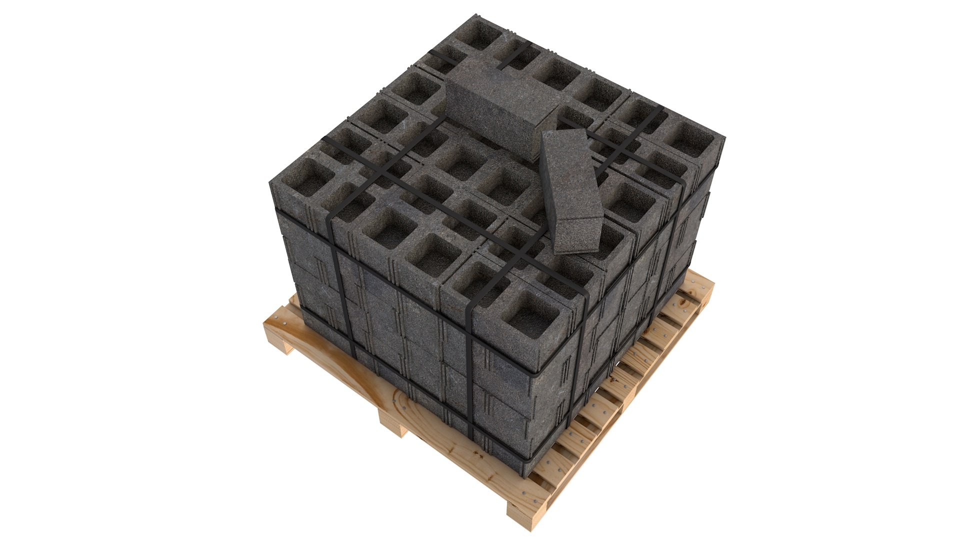 3D Pallet with Blocks - TurboSquid 1760449