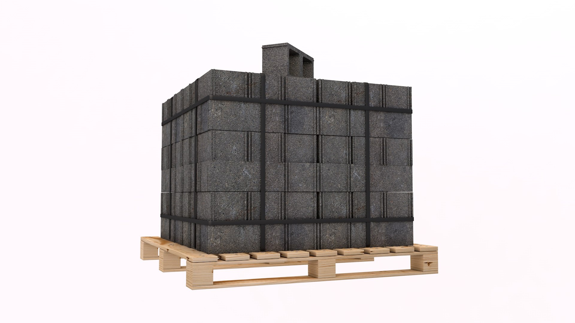 3D Pallet with Blocks - TurboSquid 1760449