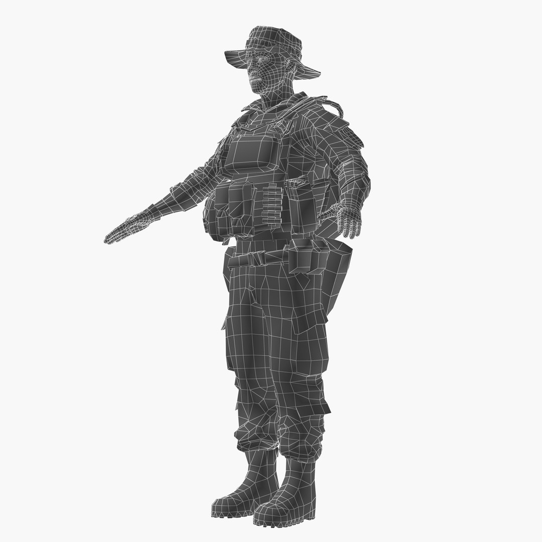 3D Pla Chinese Soldier - TurboSquid 1668812