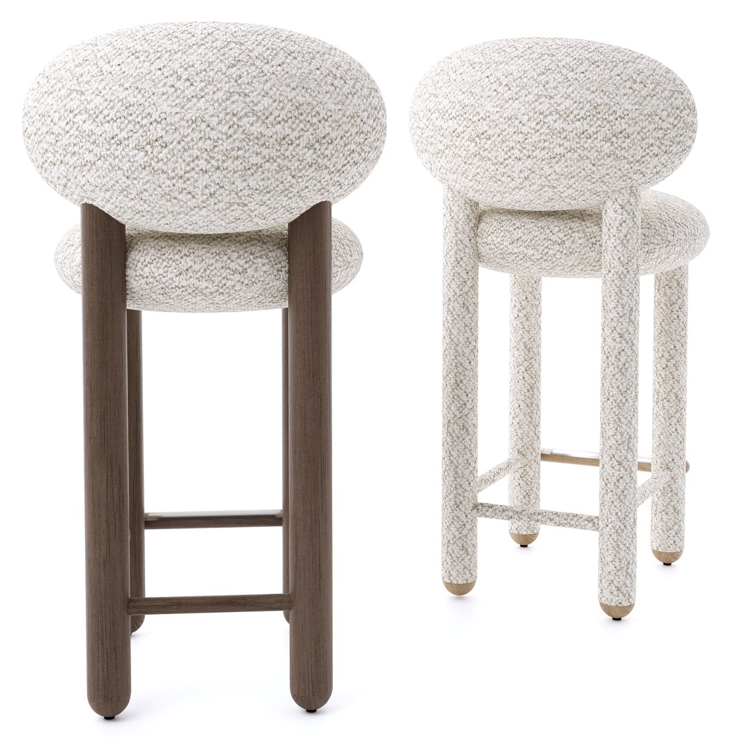 Free 3D Noom Flock Bar Chair CS 12 - TurboSquid 2326756