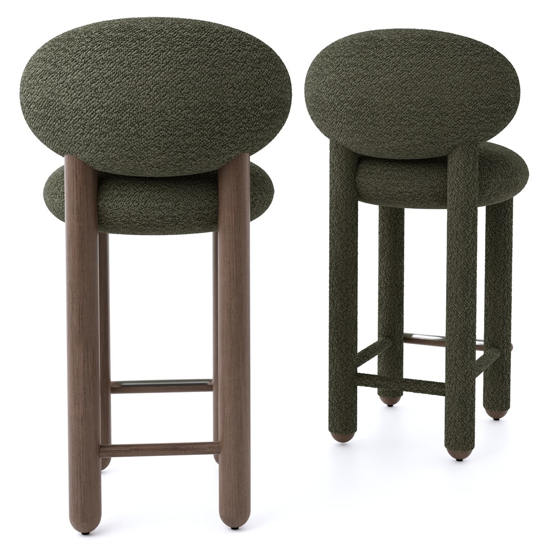 Free 3D Noom Flock Bar Chair CS 12 - TurboSquid 2326756