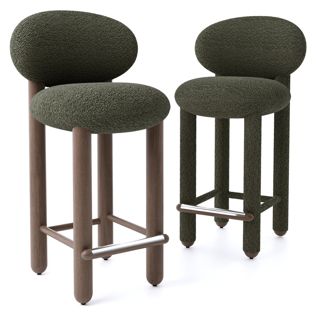 Free 3D Noom Flock Bar Chair CS 12 - TurboSquid 2326756