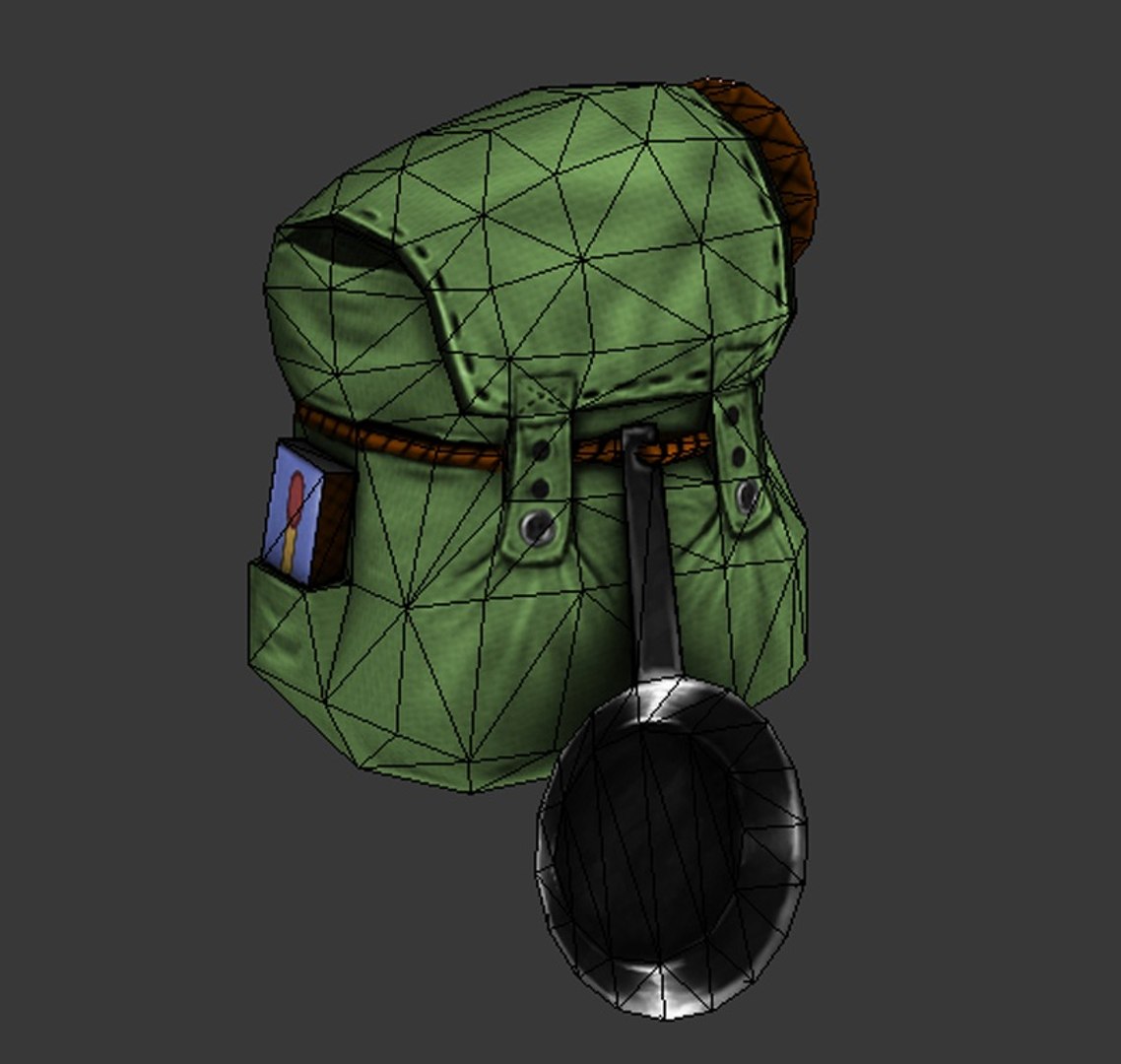 Asset Backpack 3d Model