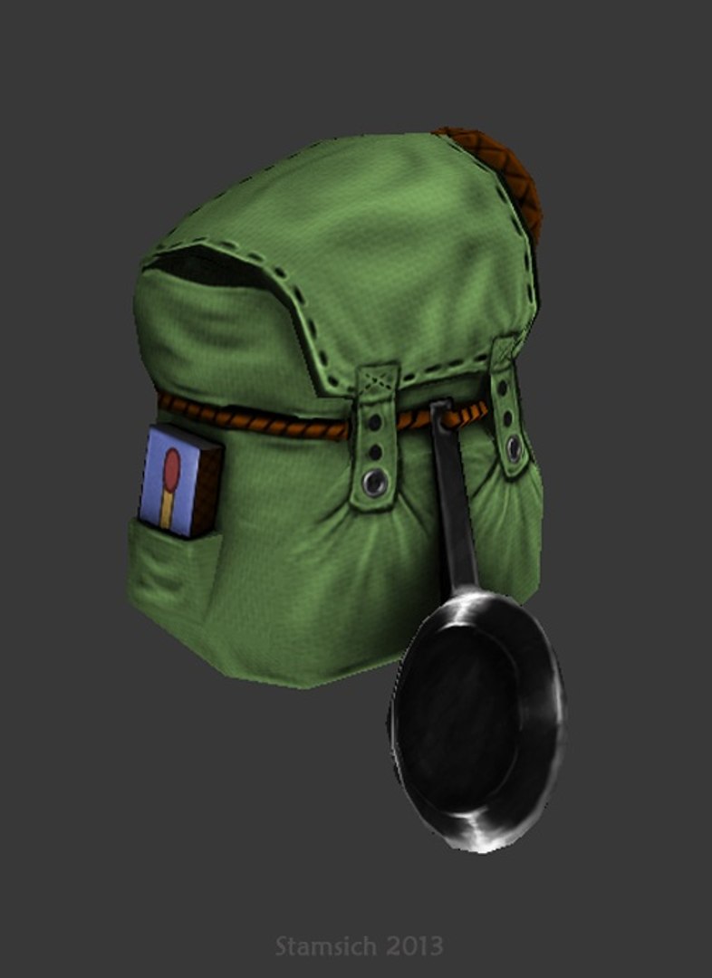 Asset Backpack 3d Model