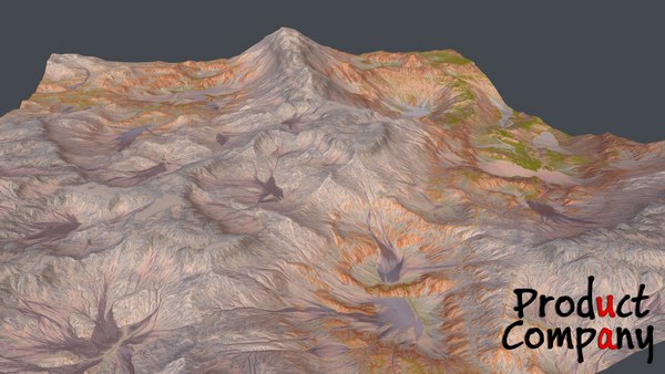 hills cliffs terrain obj