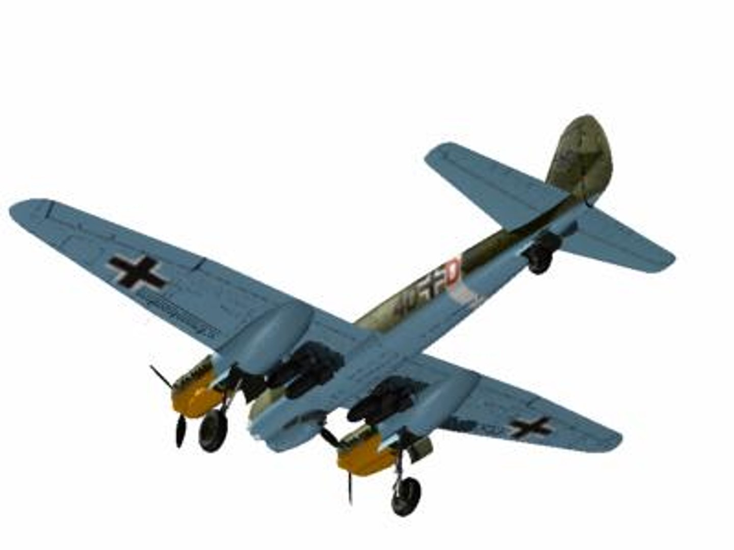German Bomber Junkers 3d Model