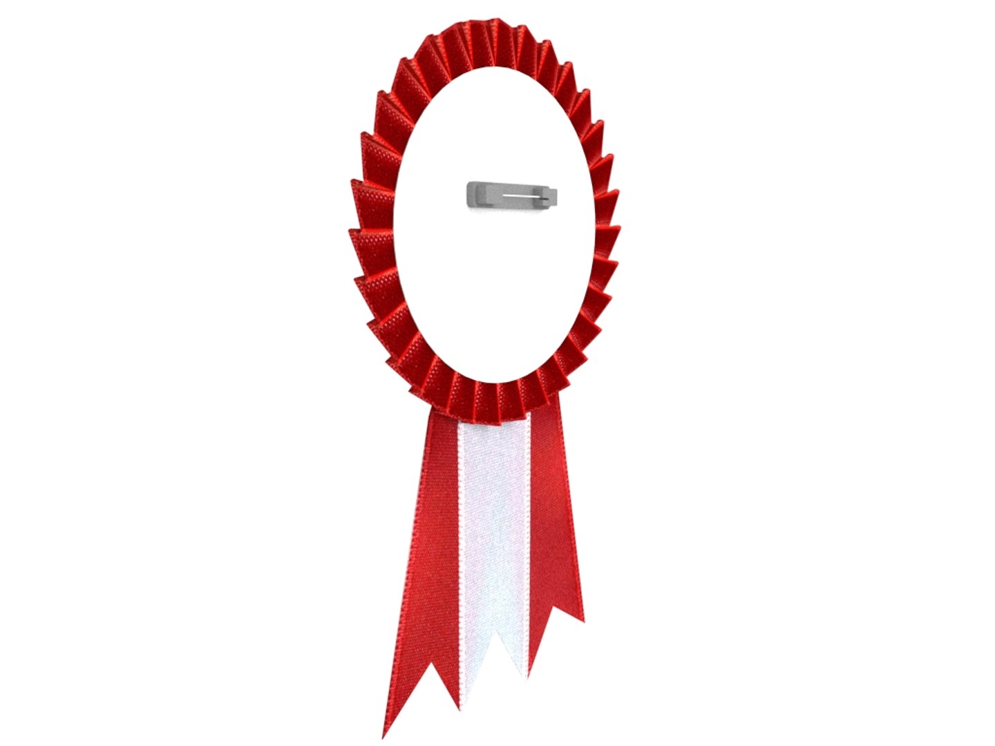 3D cockade ribbon rosette model - TurboSquid 1389008