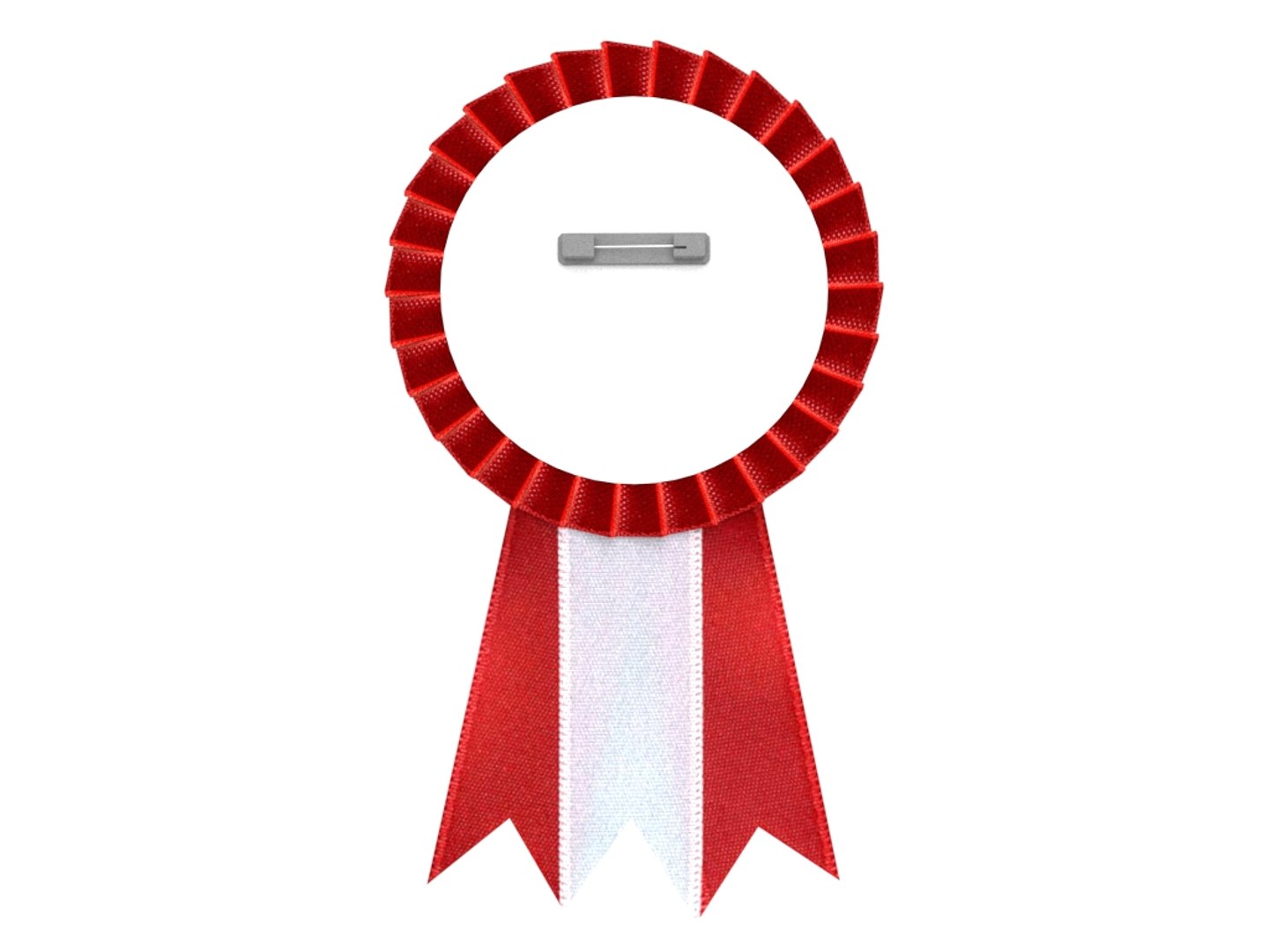 3D cockade ribbon rosette model - TurboSquid 1389008