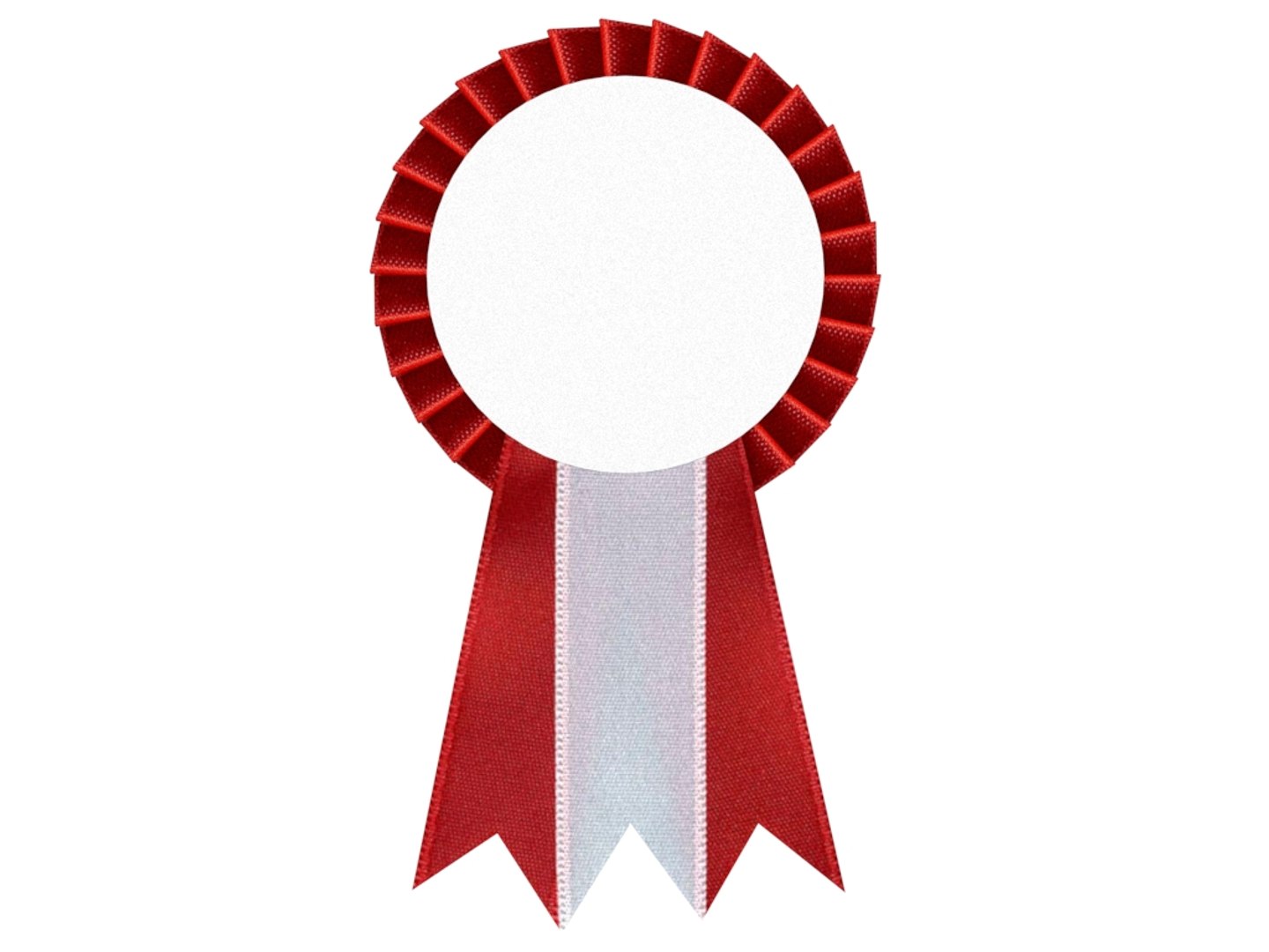 3D cockade ribbon rosette model - TurboSquid 1389008