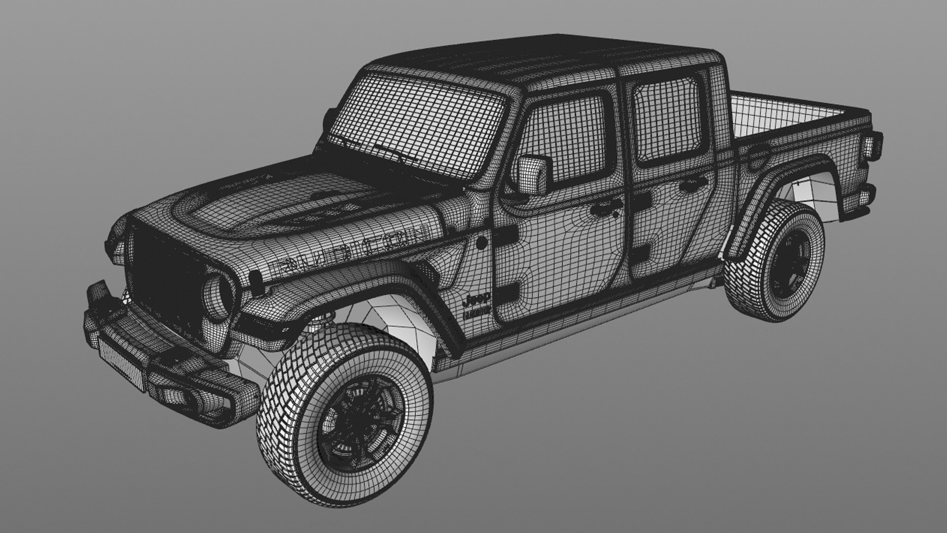 Jeep Gladiator JT Rubicon 3D Model - TurboSquid 2472483