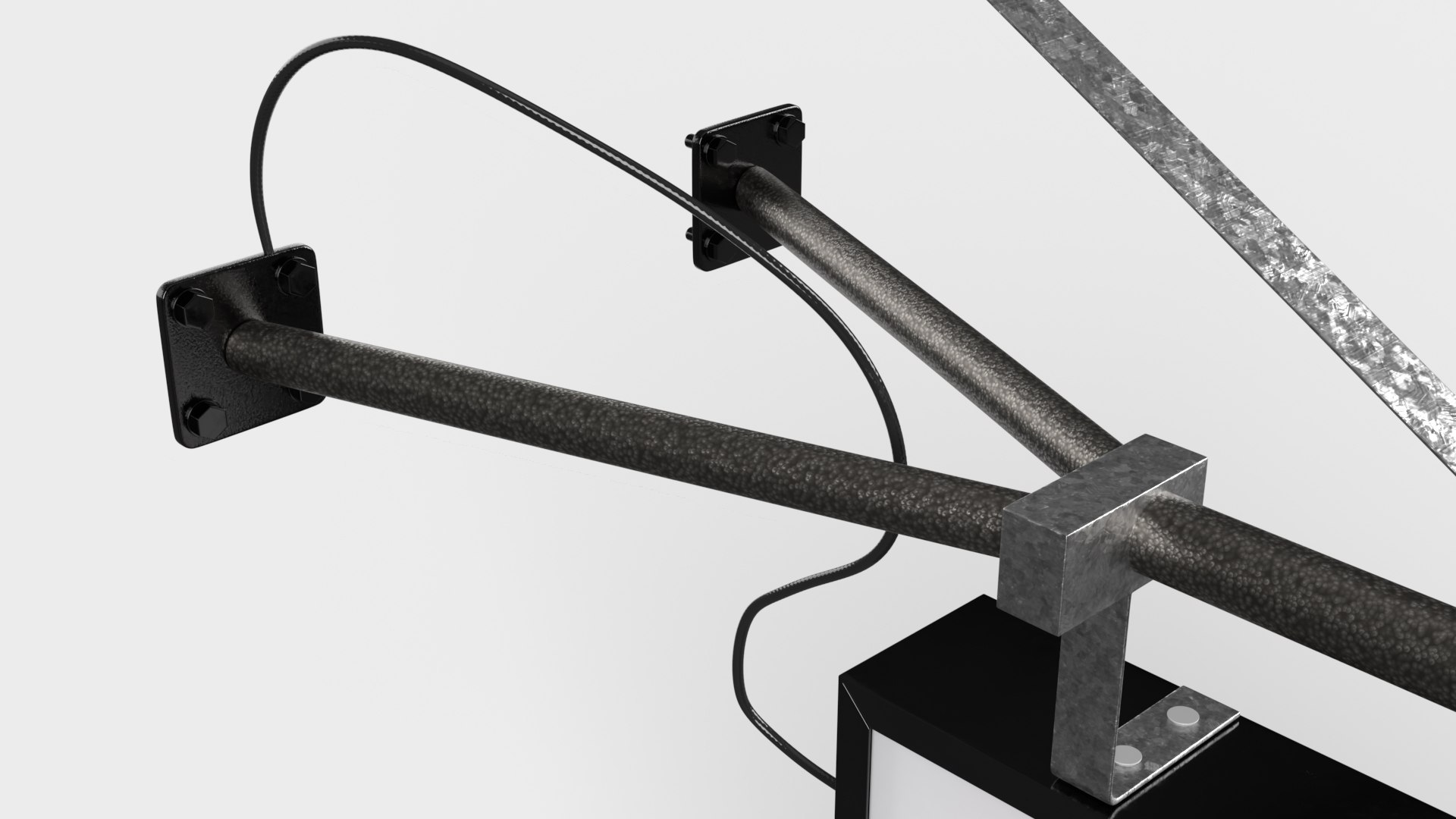 Double-sided Hanging Billboard Model - TurboSquid 2289801