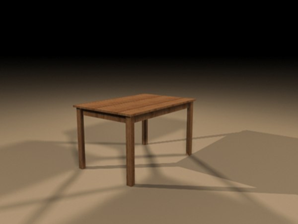 3d table model