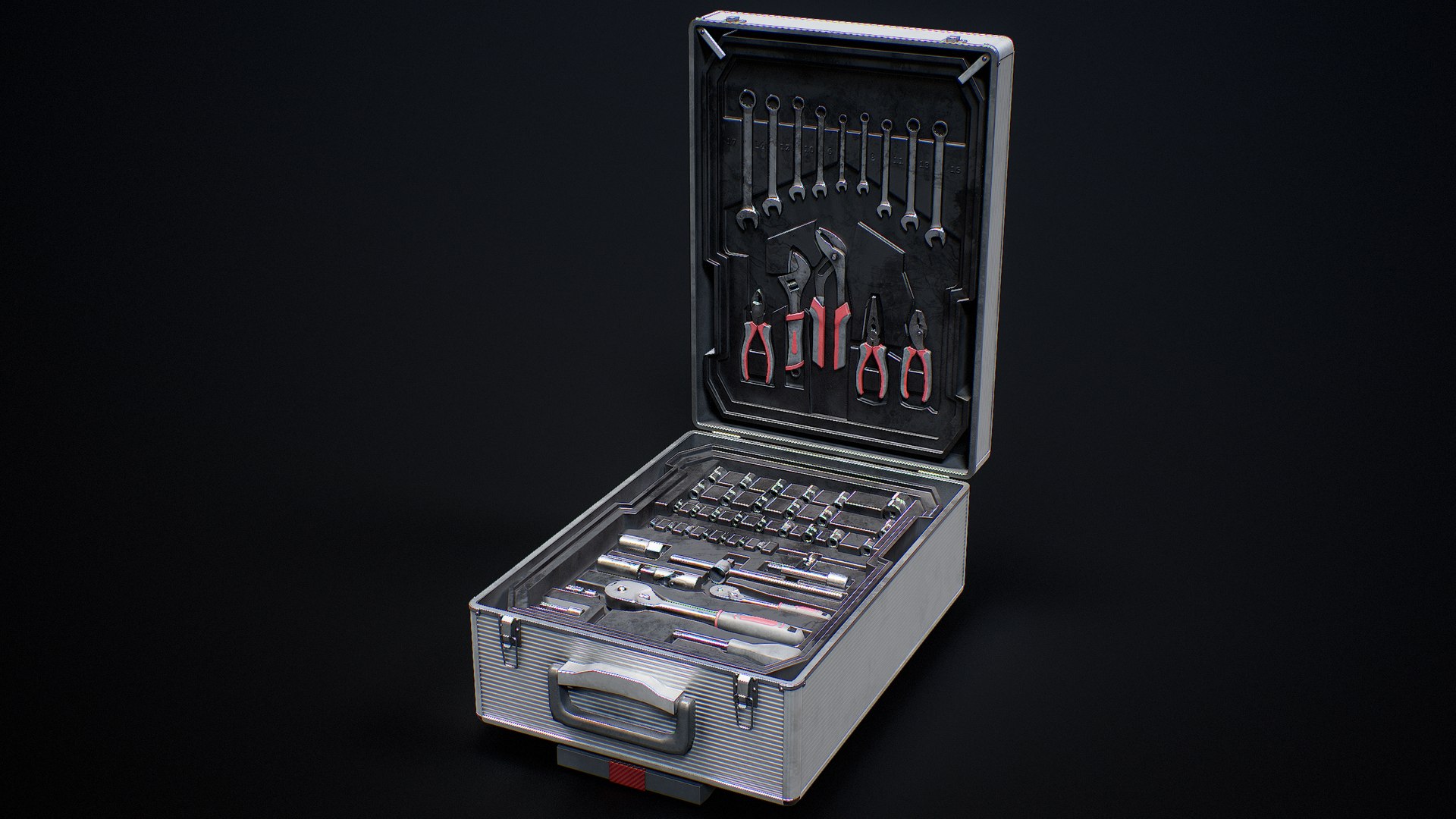 3D Toolbox With Equipment PBR model - TurboSquid 2012305