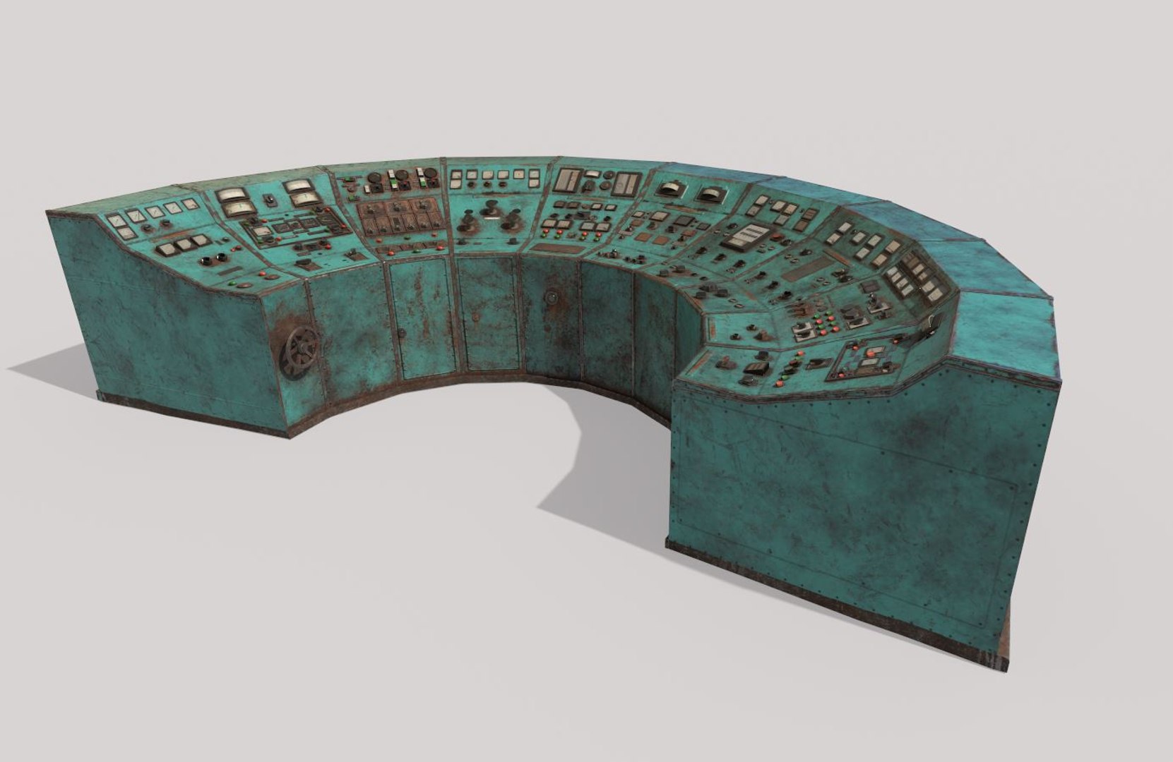 3D Old Control Panel - TurboSquid 1835477