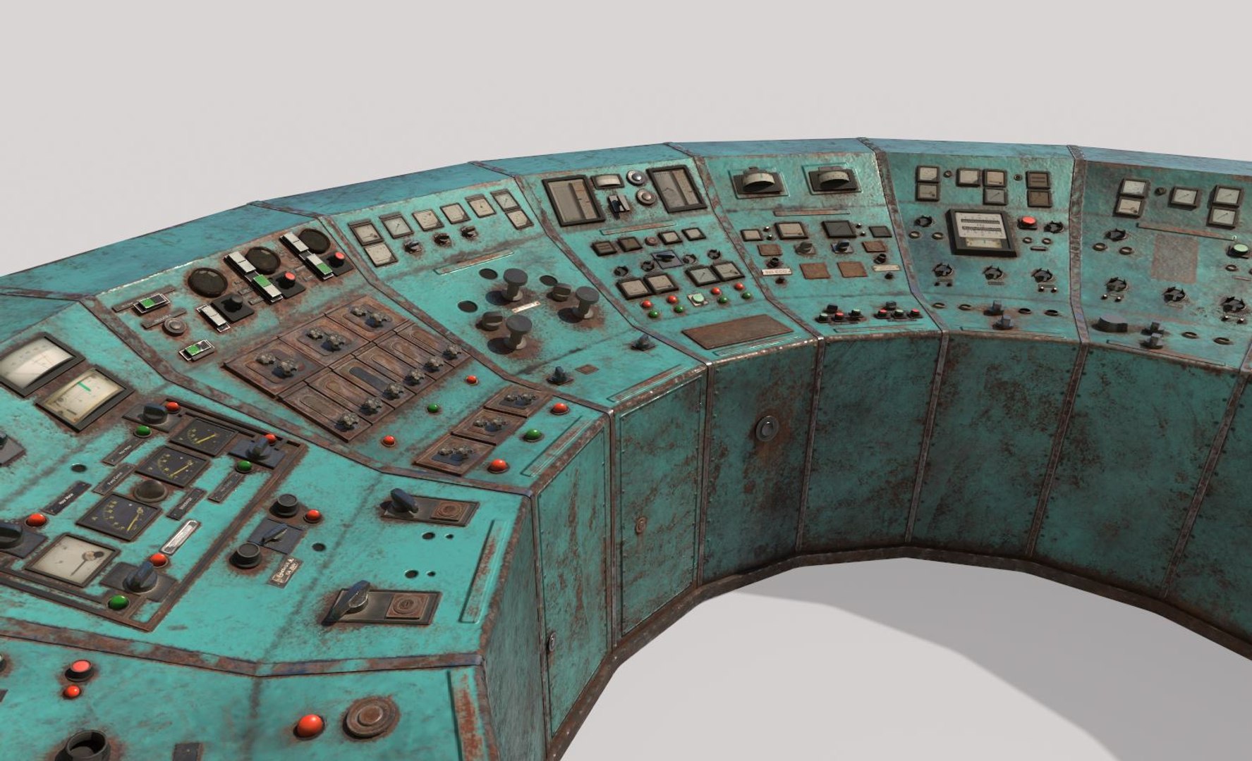 3D Old Control Panel - TurboSquid 1835477