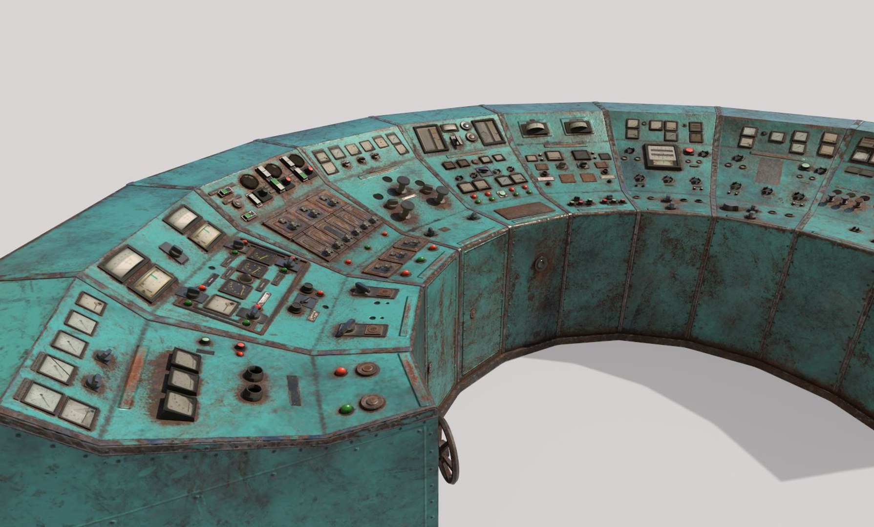 3D Old Control Panel - TurboSquid 1835477