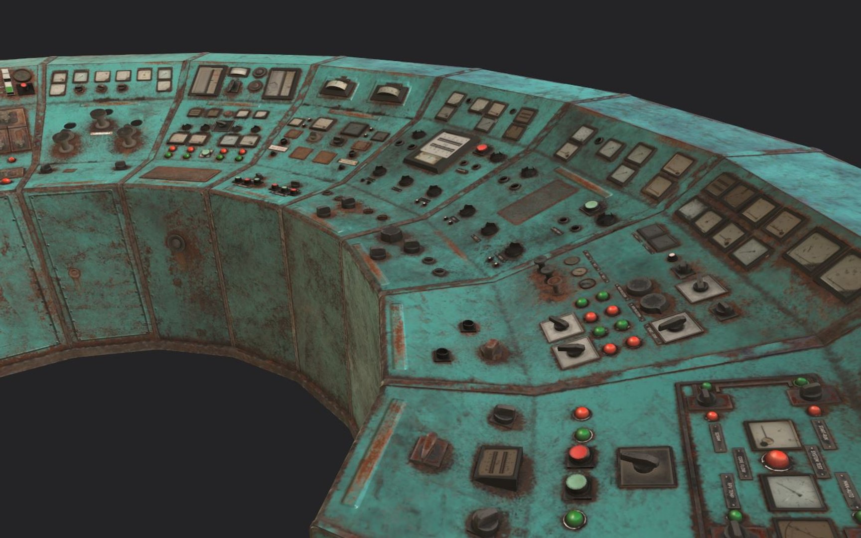 3D Old Control Panel - TurboSquid 1835477