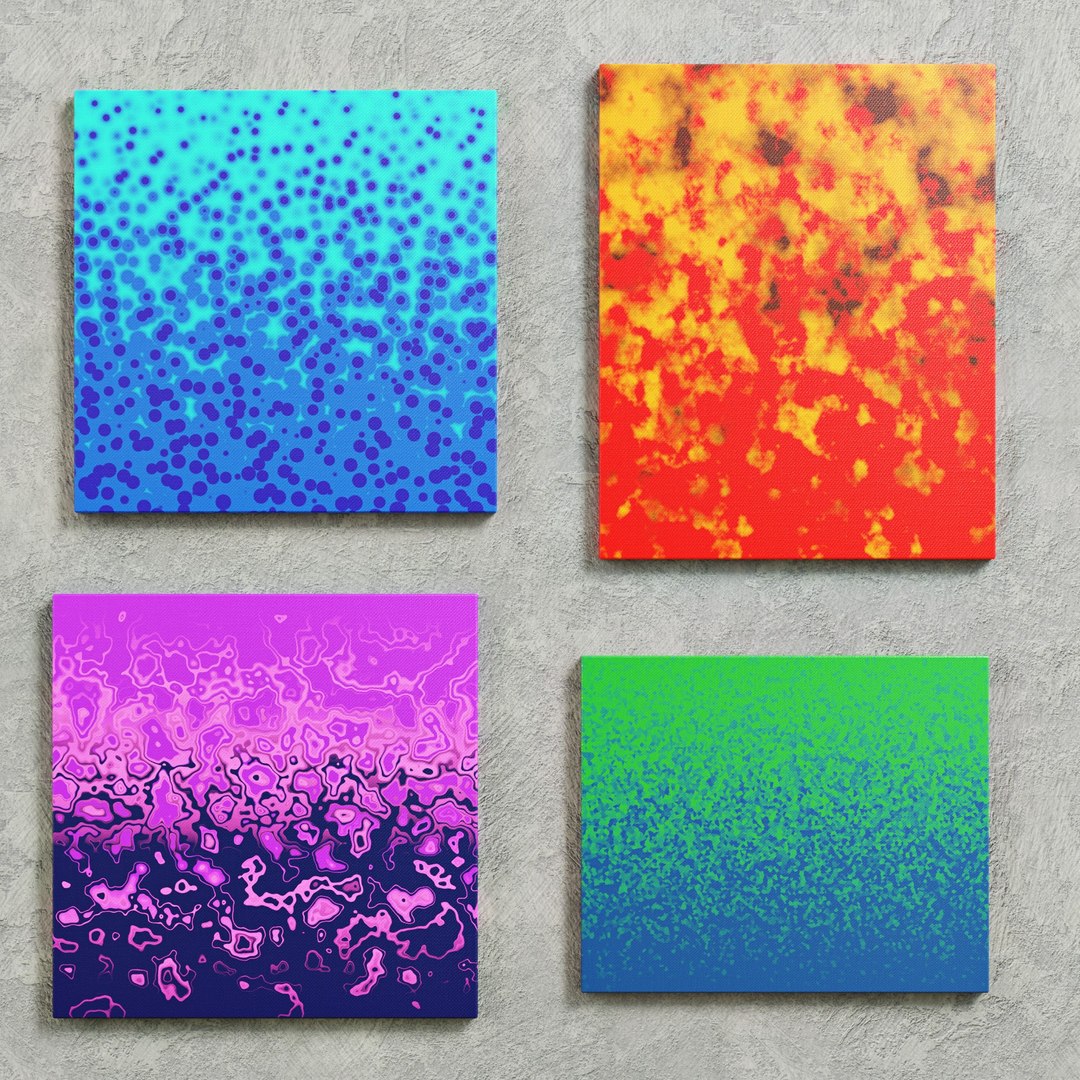 3D Model Procedural Stylized Gradients Material Pack - TurboSquid 2530749