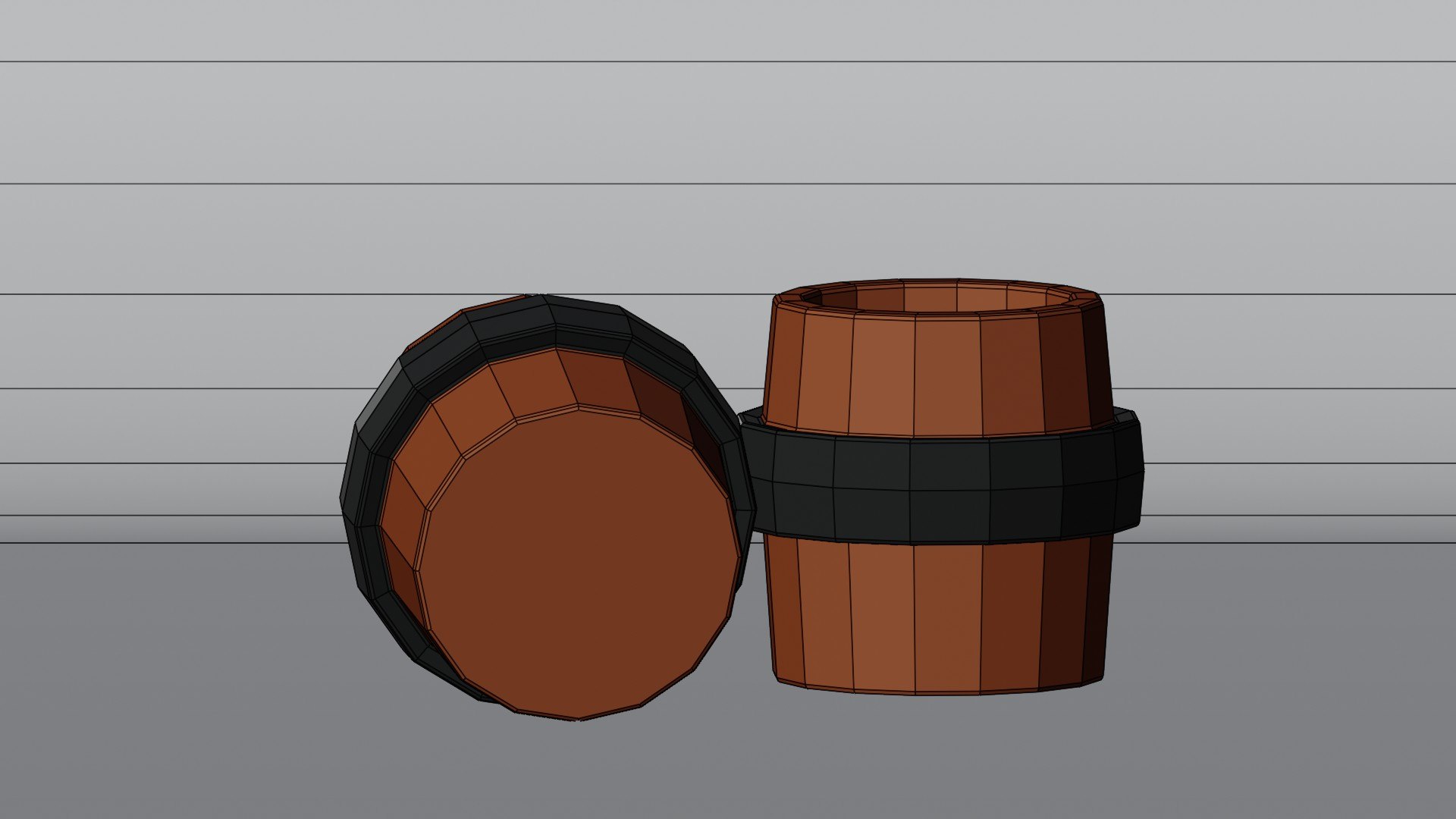 Stylized Cartoon Barrel Low-poly 3D Model Model - TurboSquid 2009969