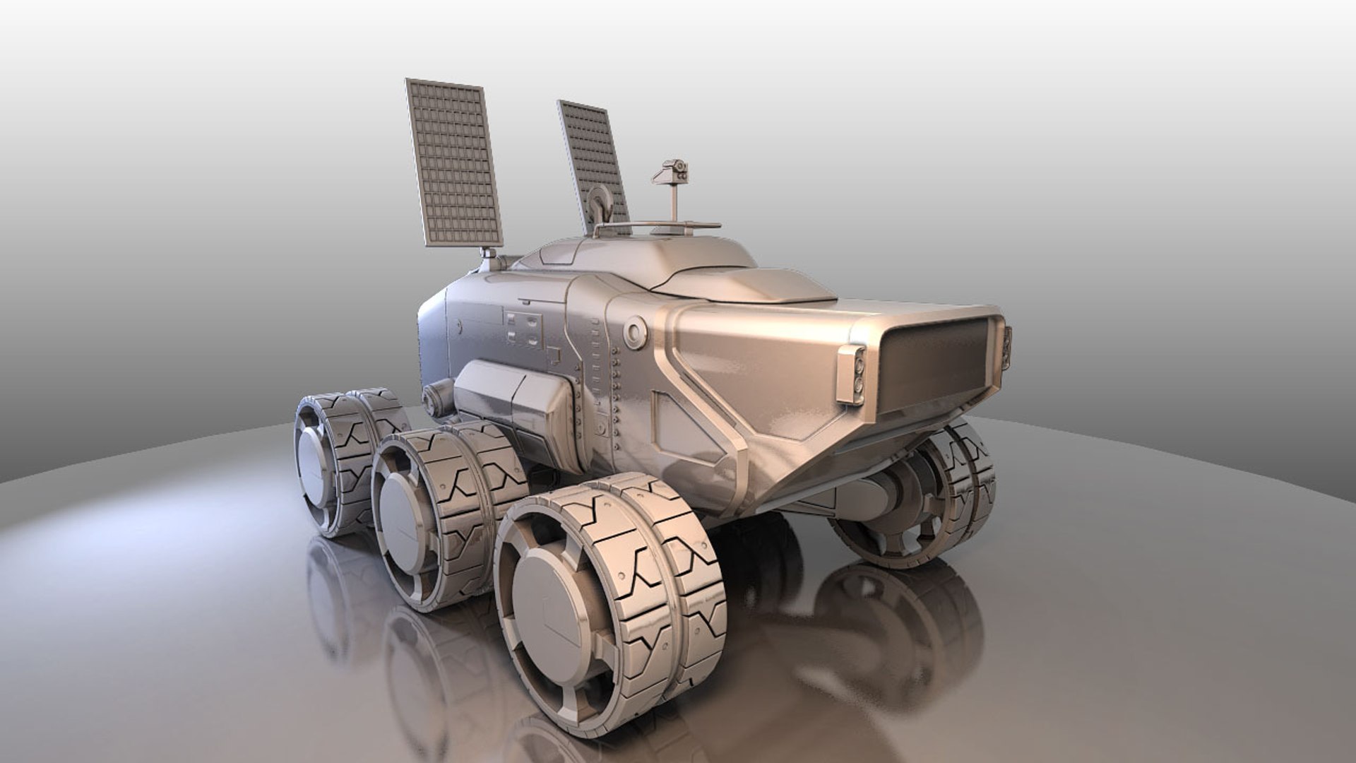 3d Mars Surface Rover