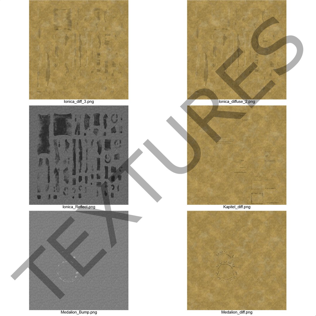 Ionic Column 3d Model