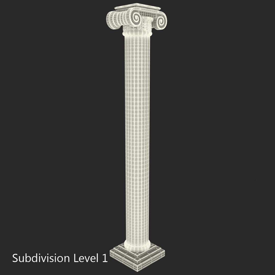 Ionic Column 3d Model