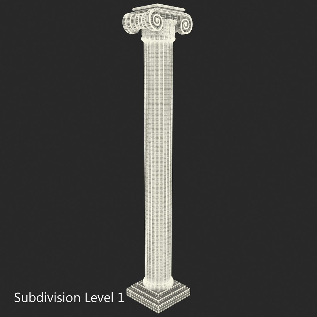 ionic column 3d model