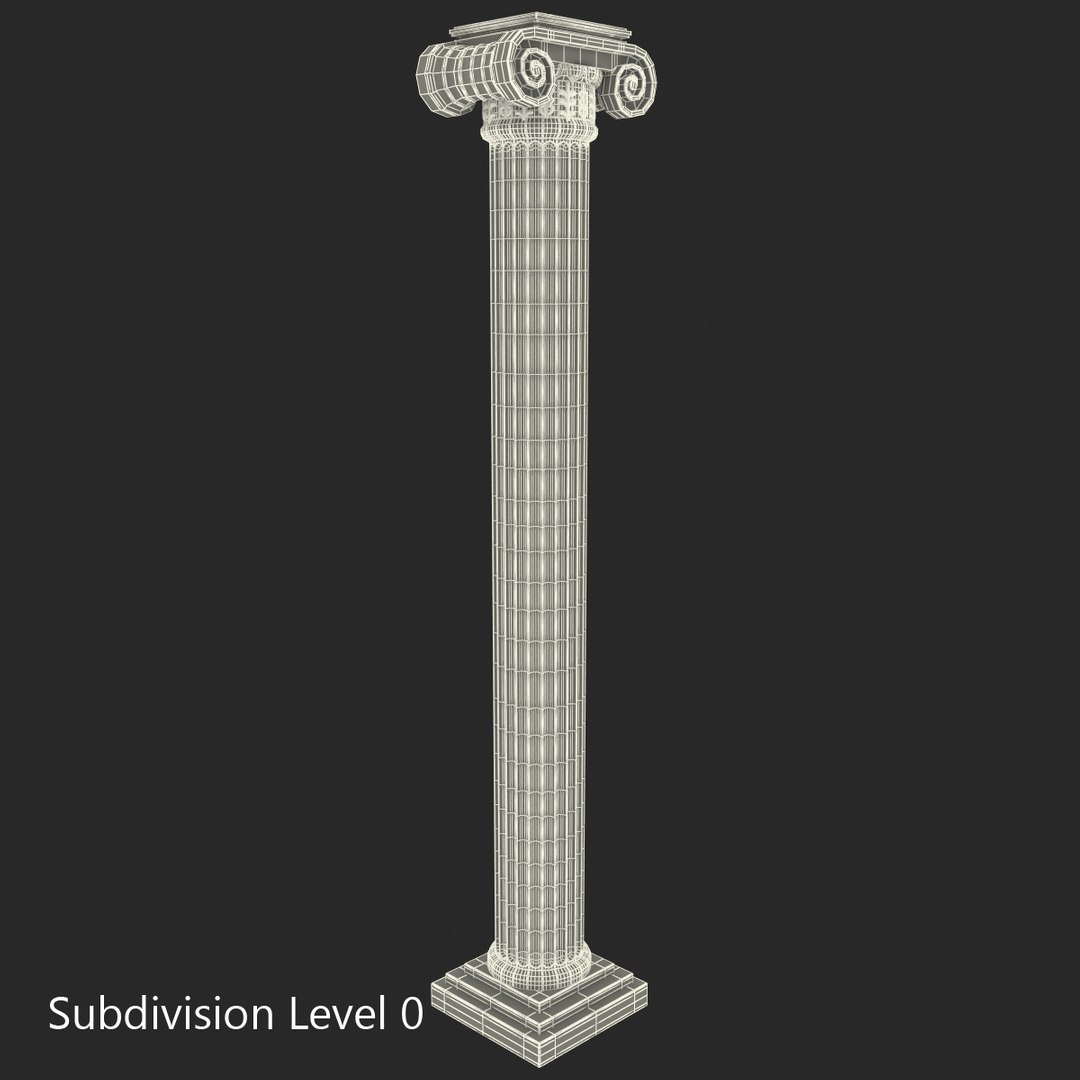 Ionic Column 3d Model