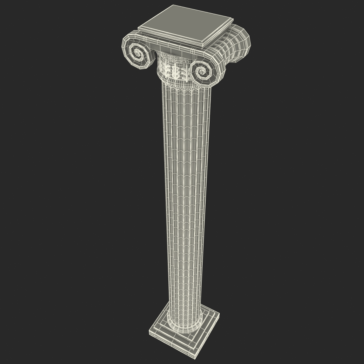 ionic column 3d model