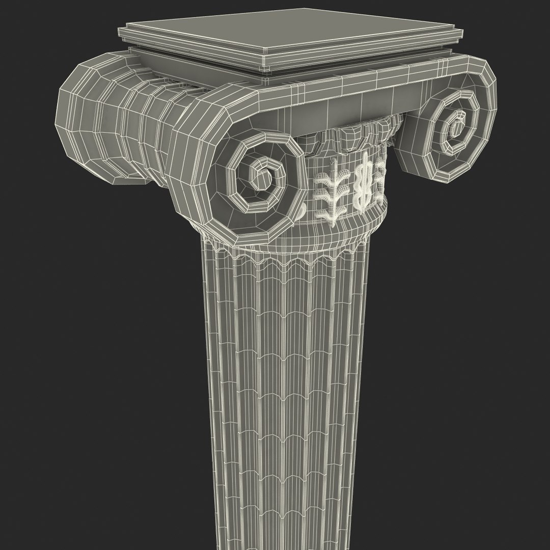 Ionic Column 3d Model
