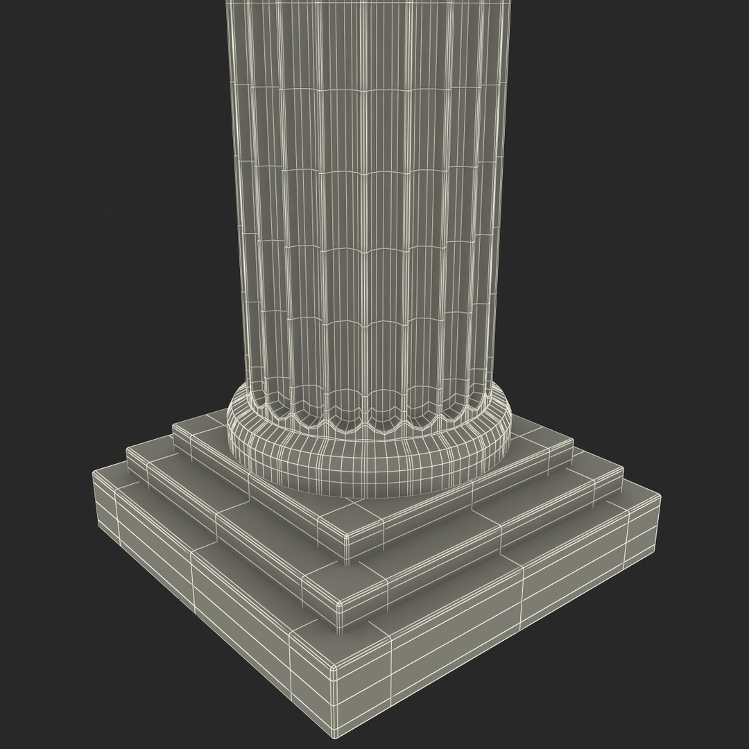 Ionic Column 3d Model