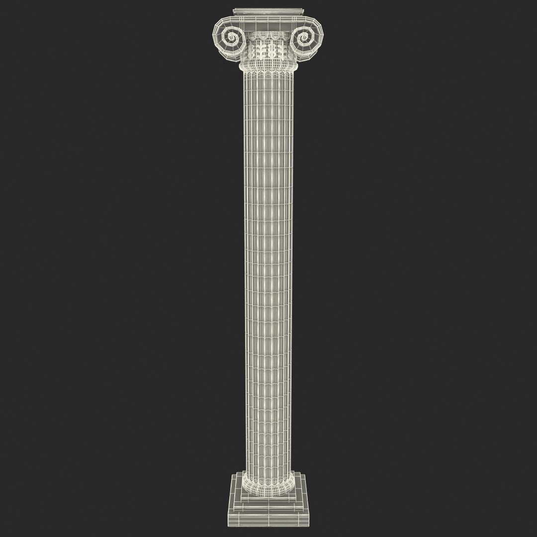 Ionic Column 3d Model