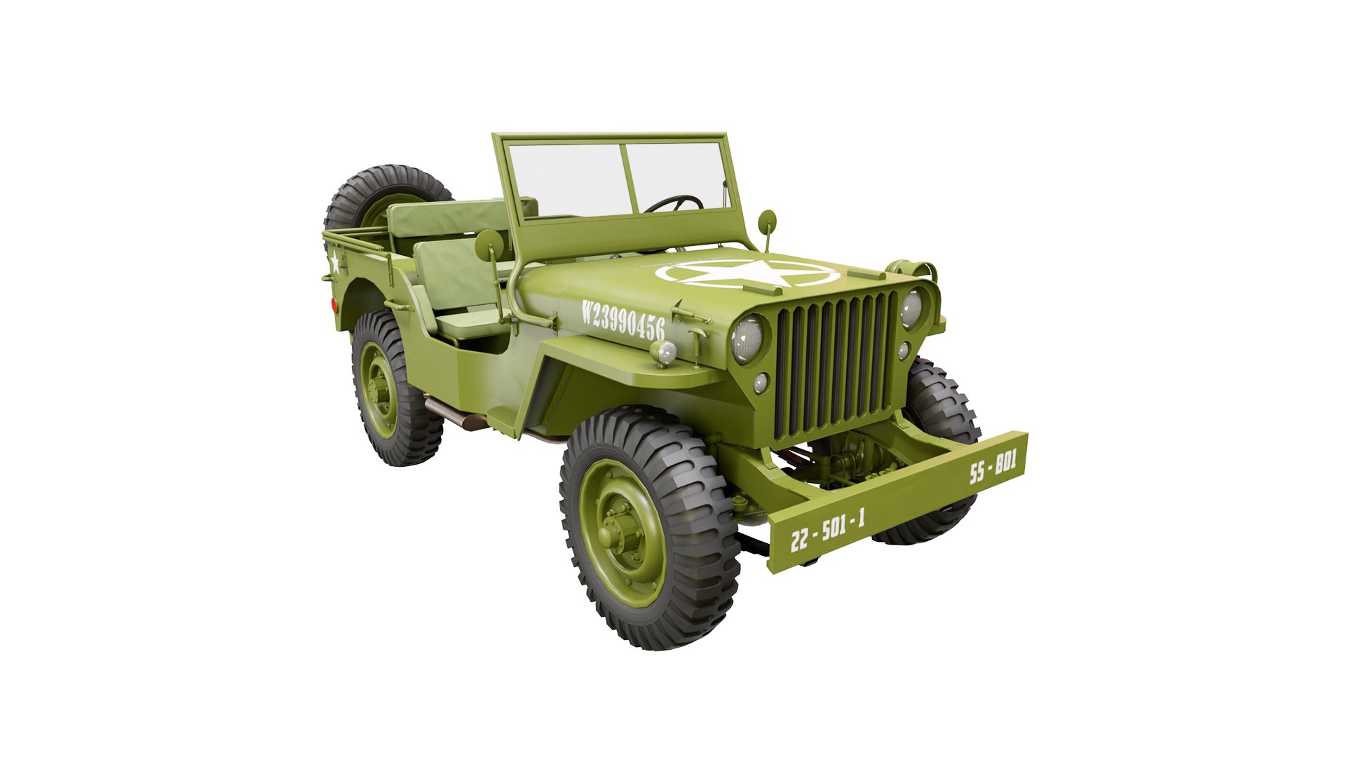 Willys Jeep 3d Model 3D Model - TurboSquid 2181738