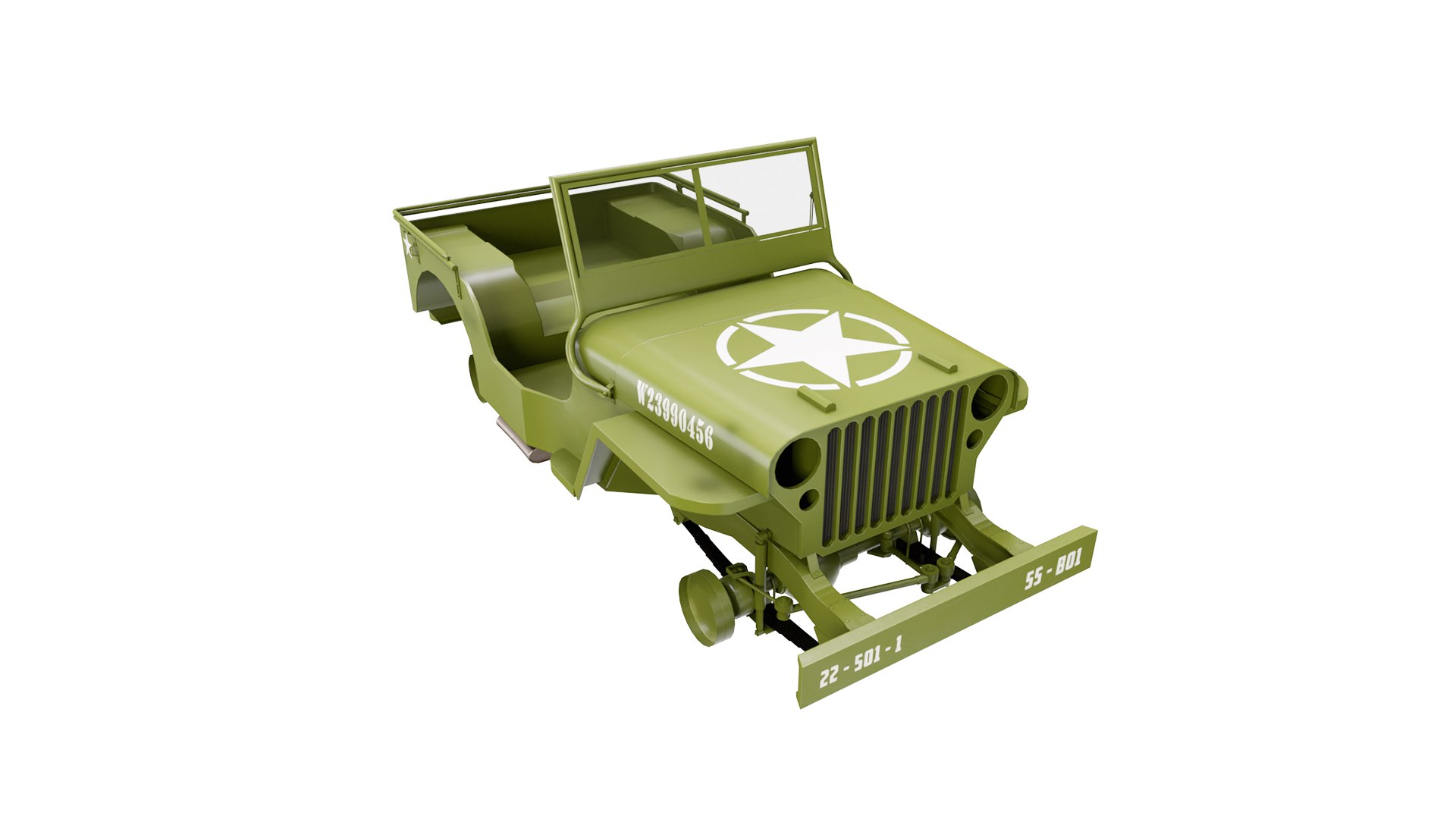 Willys Jeep 3d Model 3D Model - TurboSquid 2181738