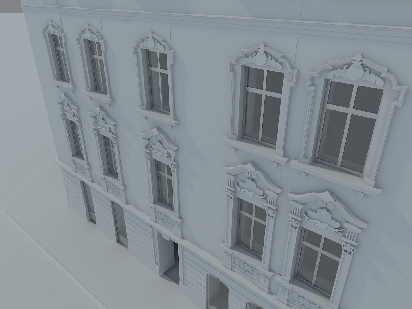 3d Model Corner Tenement House