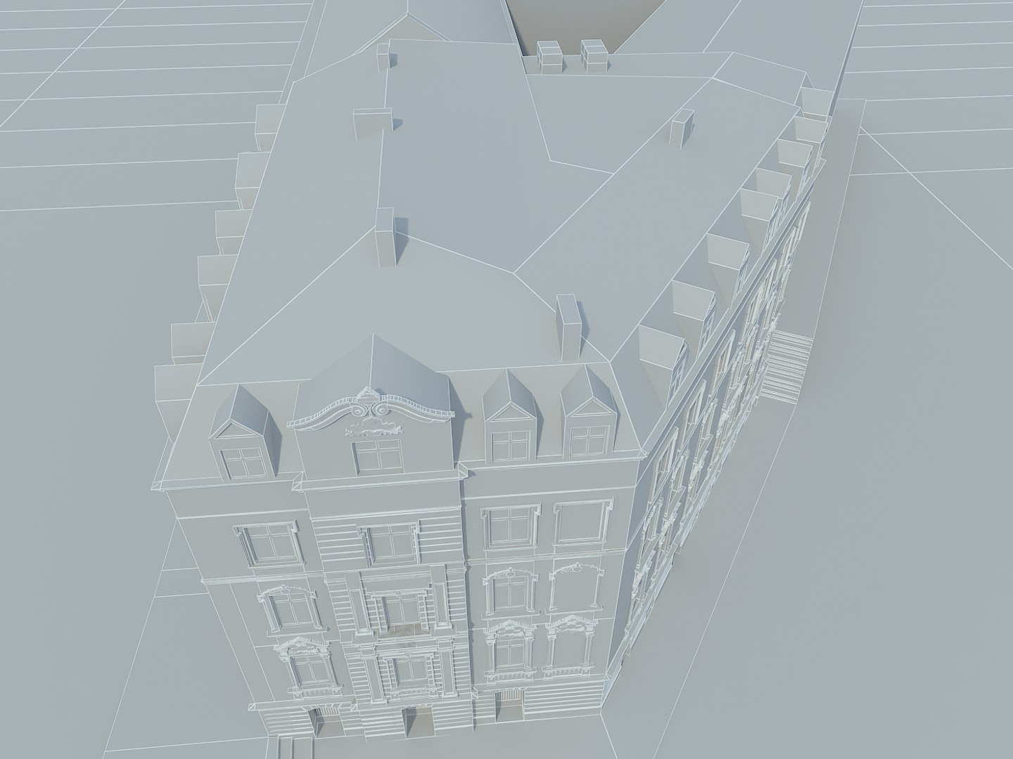 3d Model Corner Tenement House