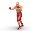 Boxer Man Pose 3 3d Model